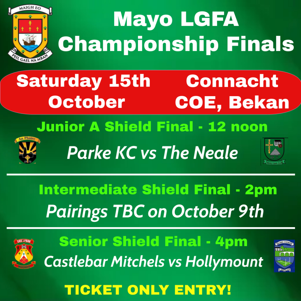 Mayo LGFA Shield Finals – Mayo LGFA